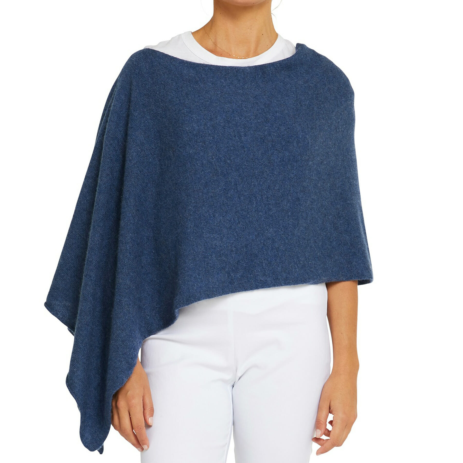 Denim Blue Cashmere Topper - The Emporium